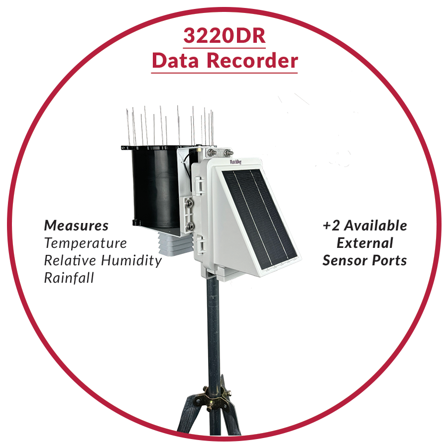 3000 Series - WatchDog Wireless Rain Station (Data Recorder - No Modem) (Temp, RH, Rain, +2 Ports)